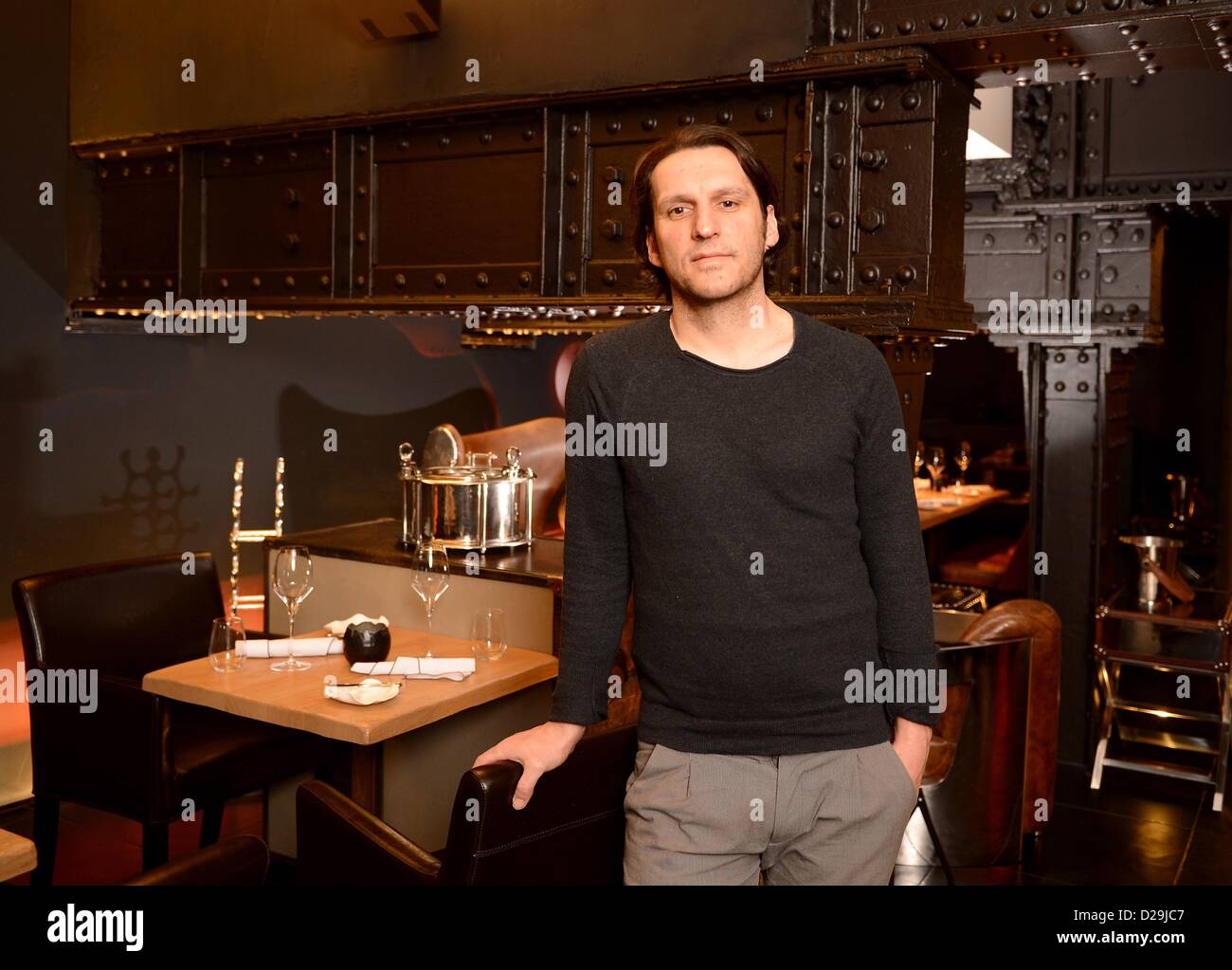 Former German Bundesliga soccer player Michael Zeyer stands in his ...