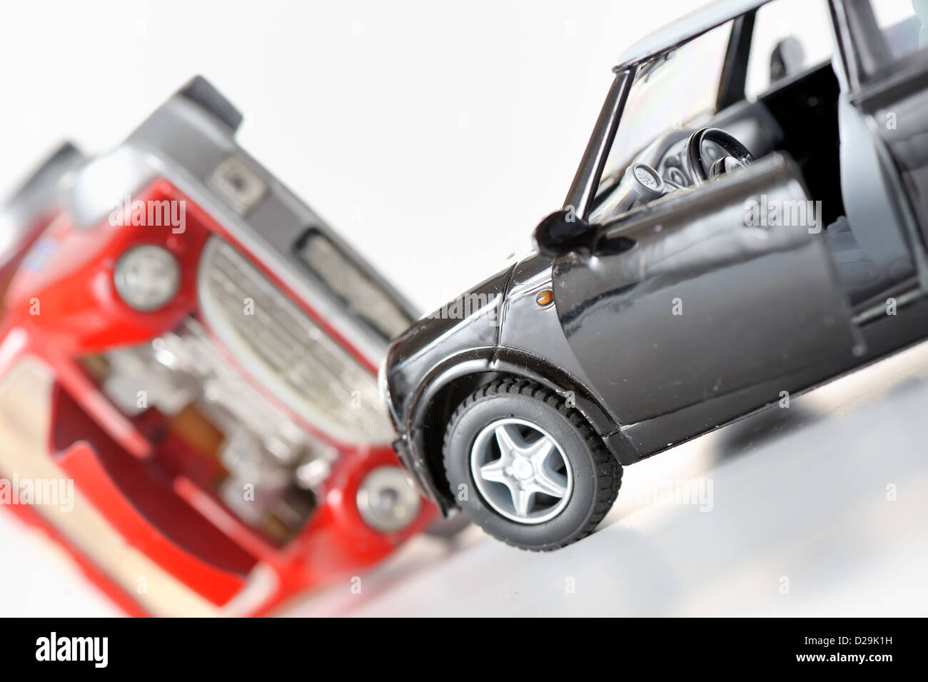 Two cars in an accident Stock Photo - Alamy