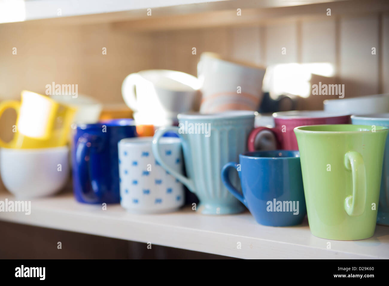 Coffee cup shelf hi-res stock photography and images - Alamy