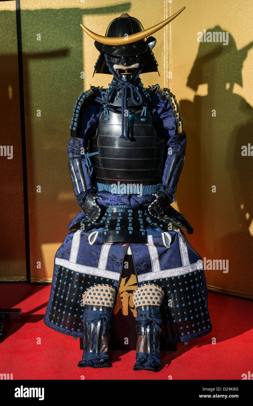 Replica of Traditional Samurai Warrior Armour Stock Photo - Alamy