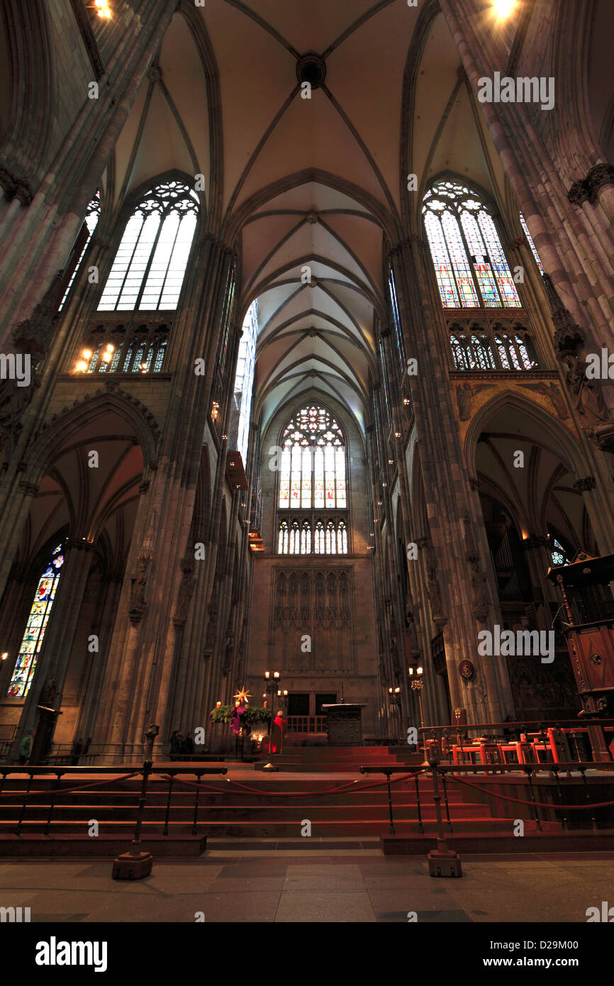Interior Of Cologne Cathedral High Resolution Stock Photography and ...
