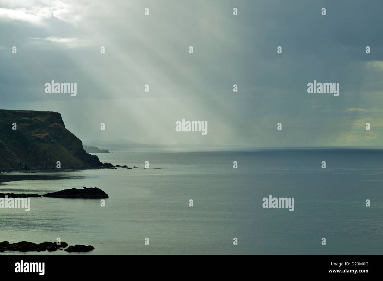 Stormy rain clouds over sea hi-res stock photography and images - Alamy