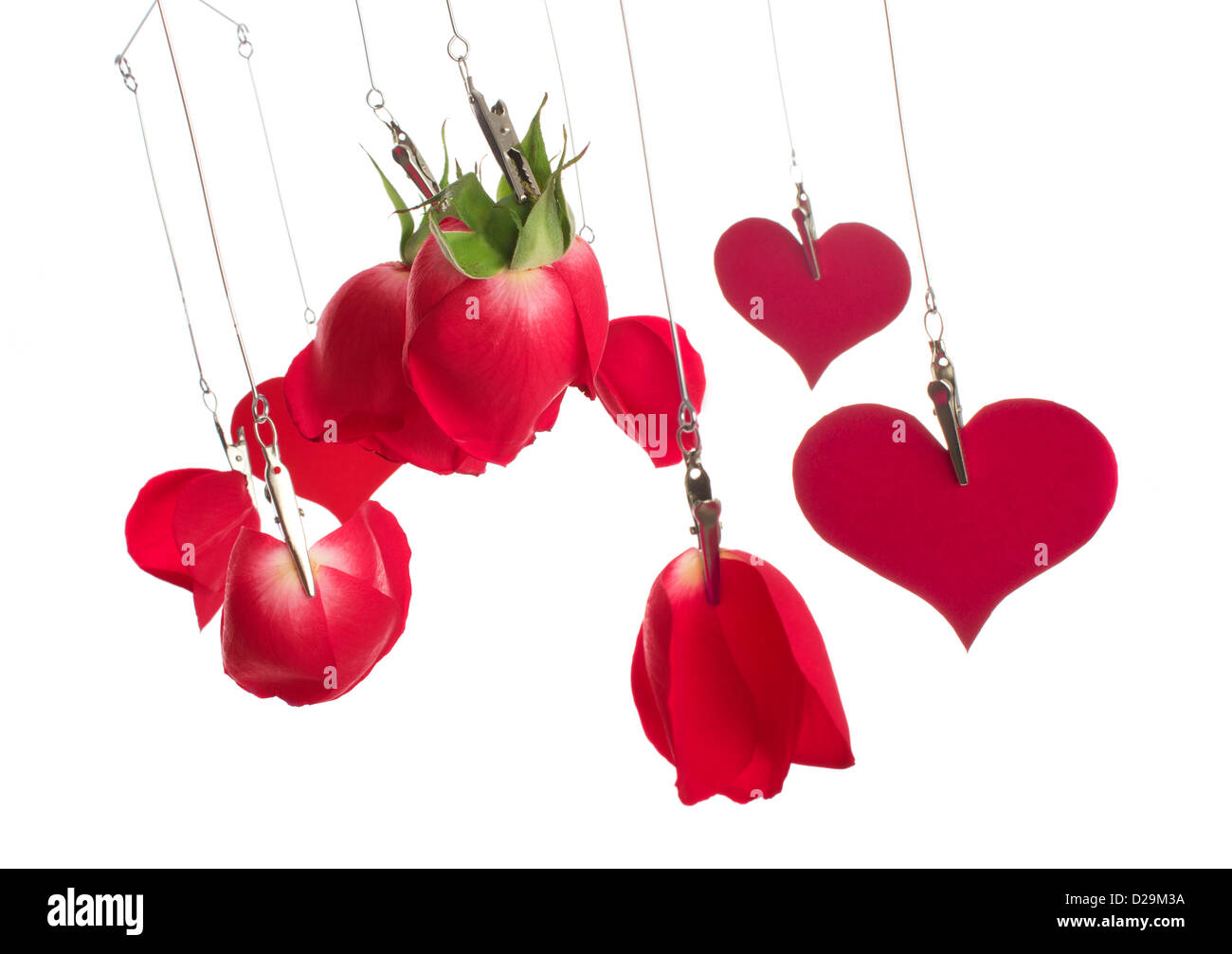 Abstract roses Cut Out Stock Images & Pictures - Alamy