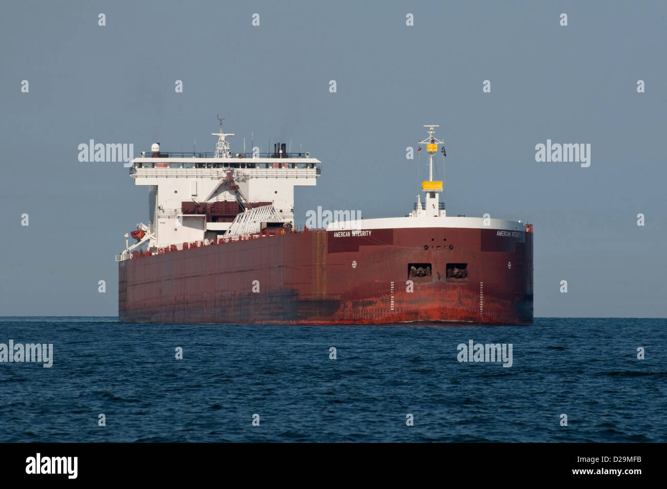 Ore boat on Lake Superior Stock Photo - Alamy