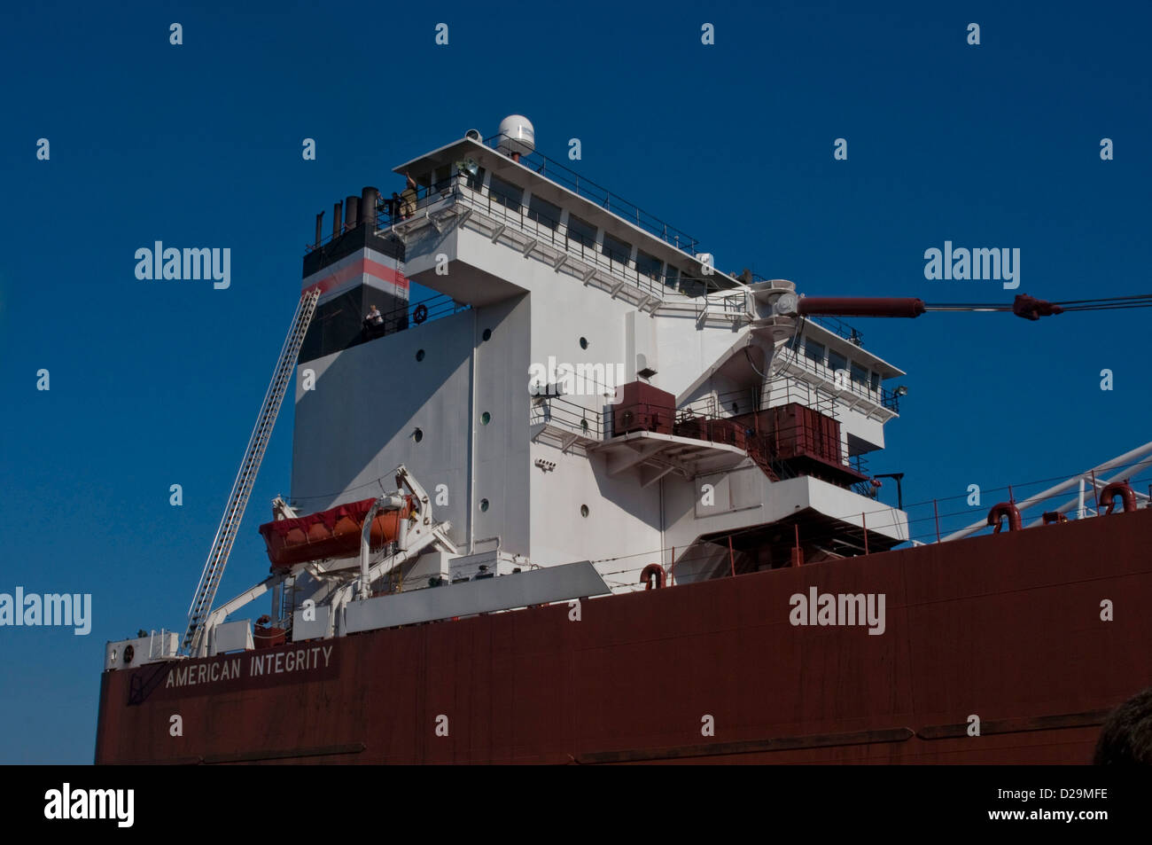 Bridge of a freighter Stock Photo - Alamy