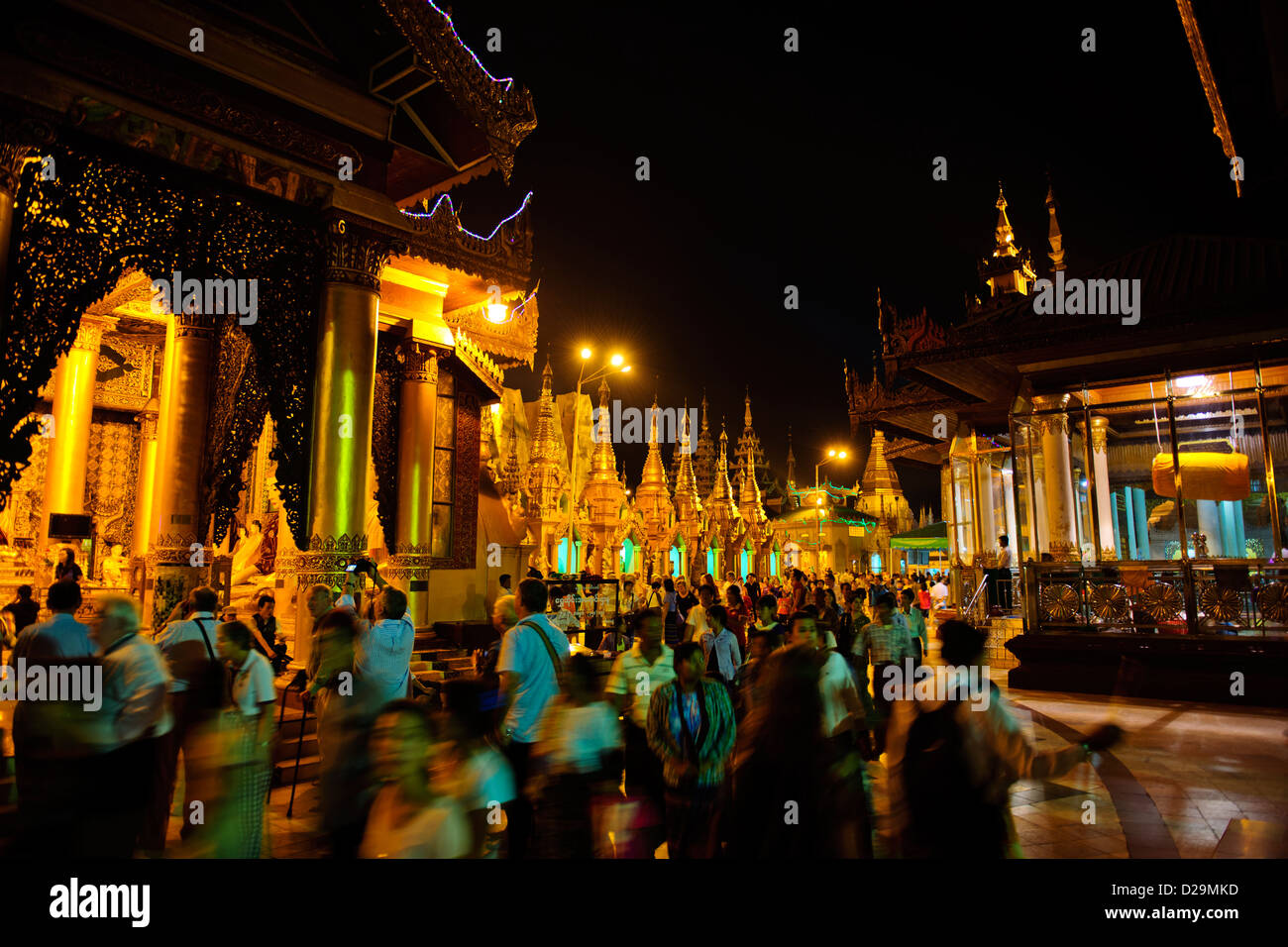 Shwedagon Pagoda,Buddhas,Buddhism By Night,Planetary Posts,Outlying ...