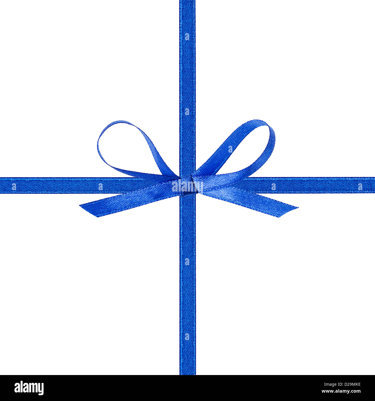 cross thin blue ribbon with bow, isolated on white Stock Photo - Alamy
