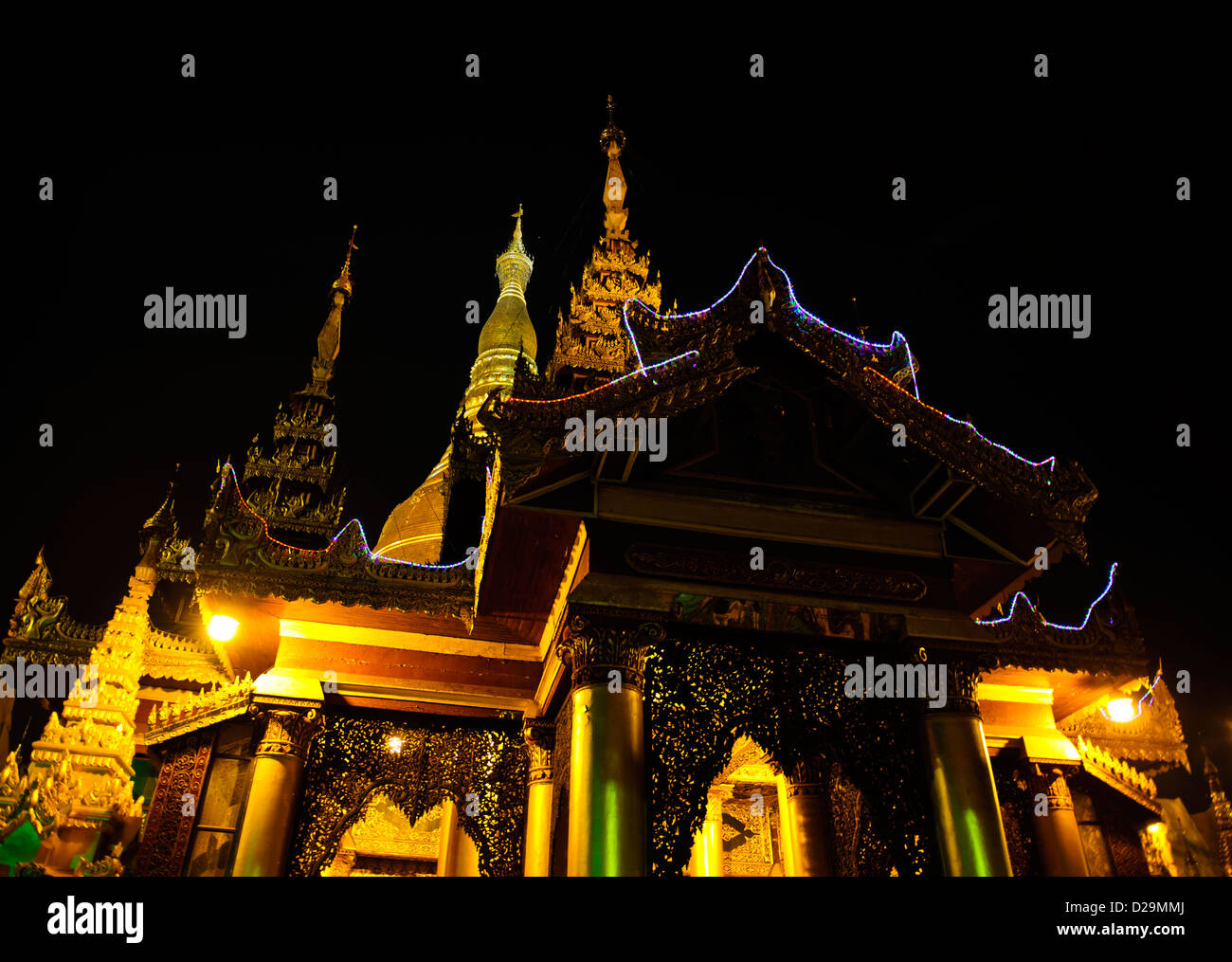 Shwedagon Pagoda,Buddhas,Buddhism By Night,Planetary Posts,Outlying ...