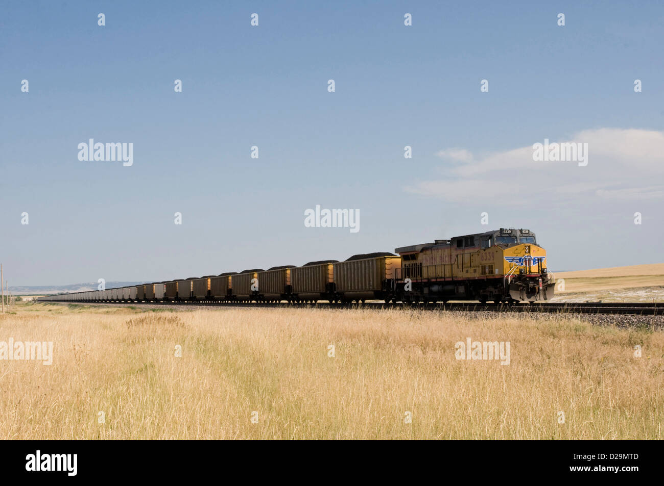 Coal train in Nebraska Stock Photo - Alamy