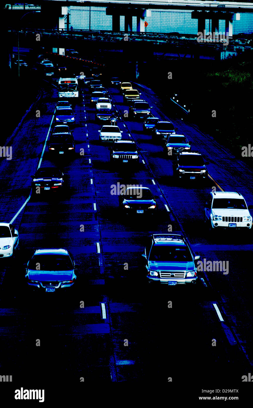 Rush hour traffic Stock Photo - Alamy