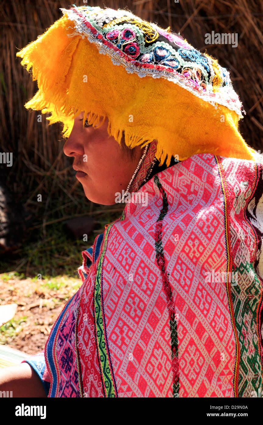 Peruvian girl travel world peru portrait black and white hi-res stock ...