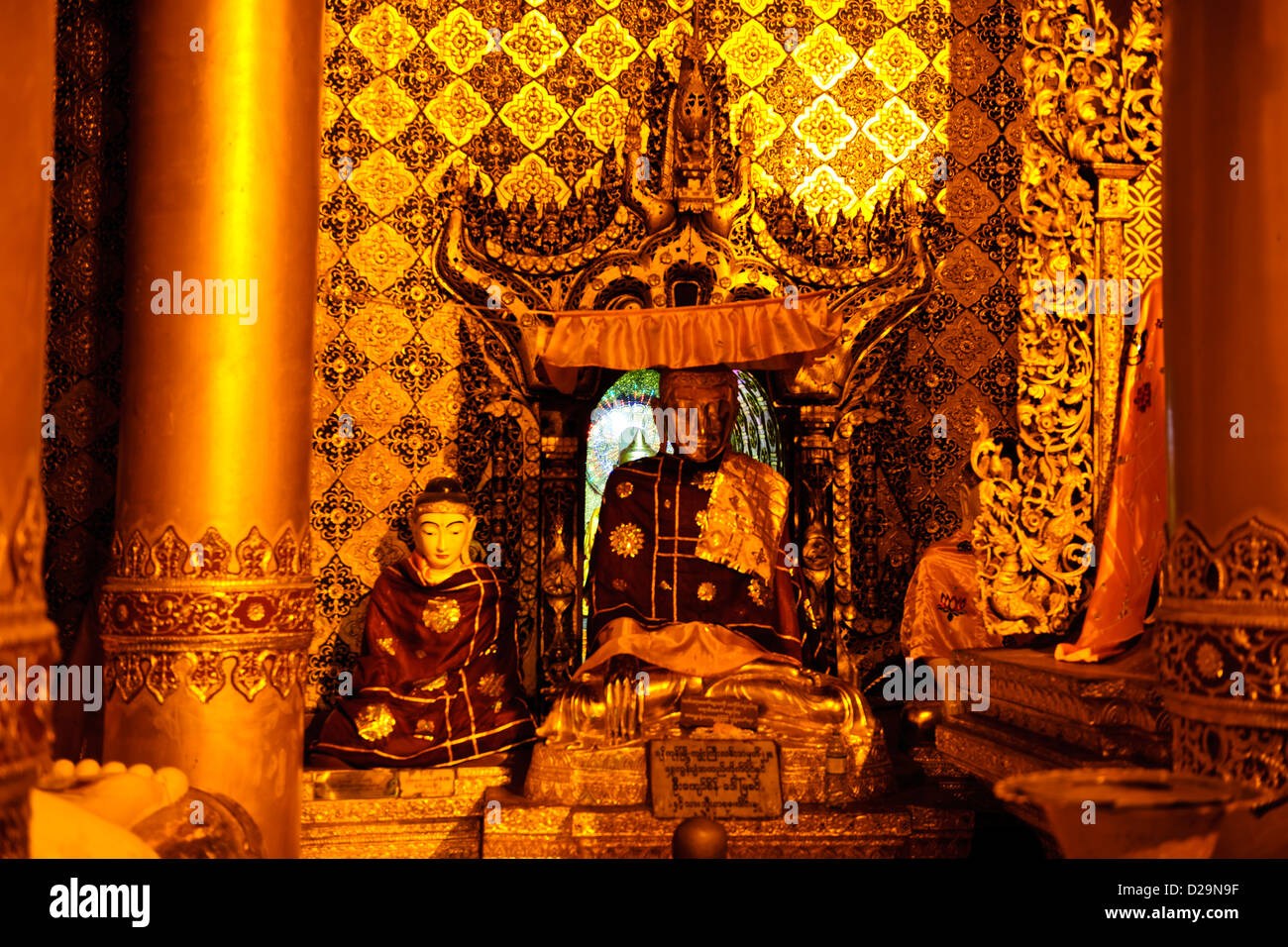 Shwedagon Pagoda,Buddhas,Buddhism By Night,Planetary Posts,Outlying ...