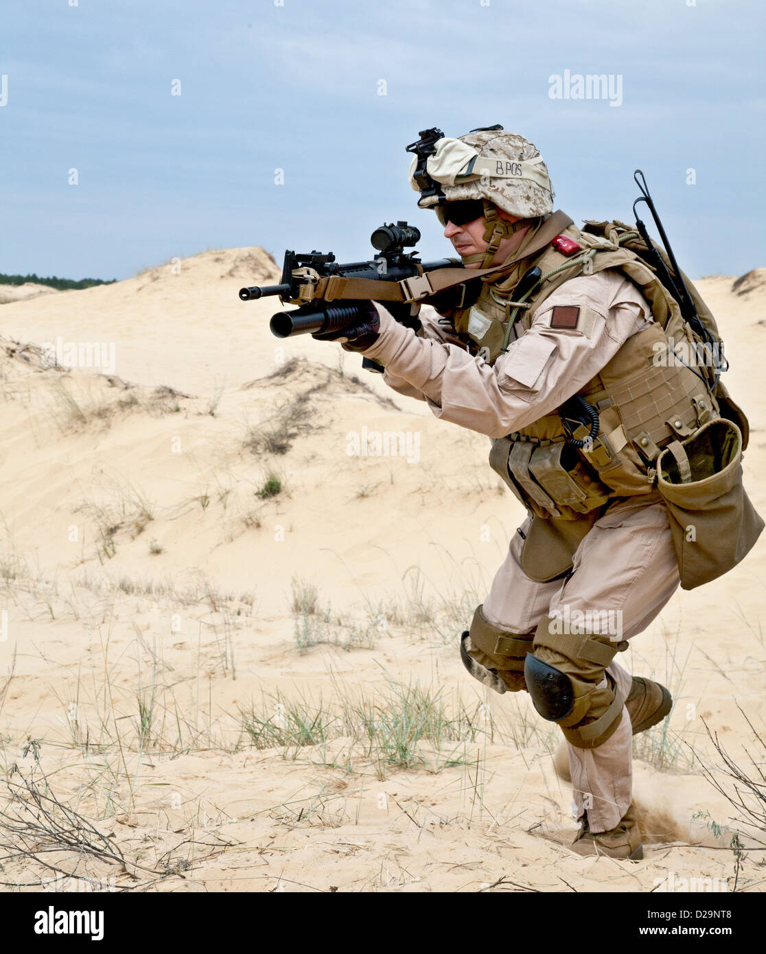 fighting in the desert Stock Photo - Alamy