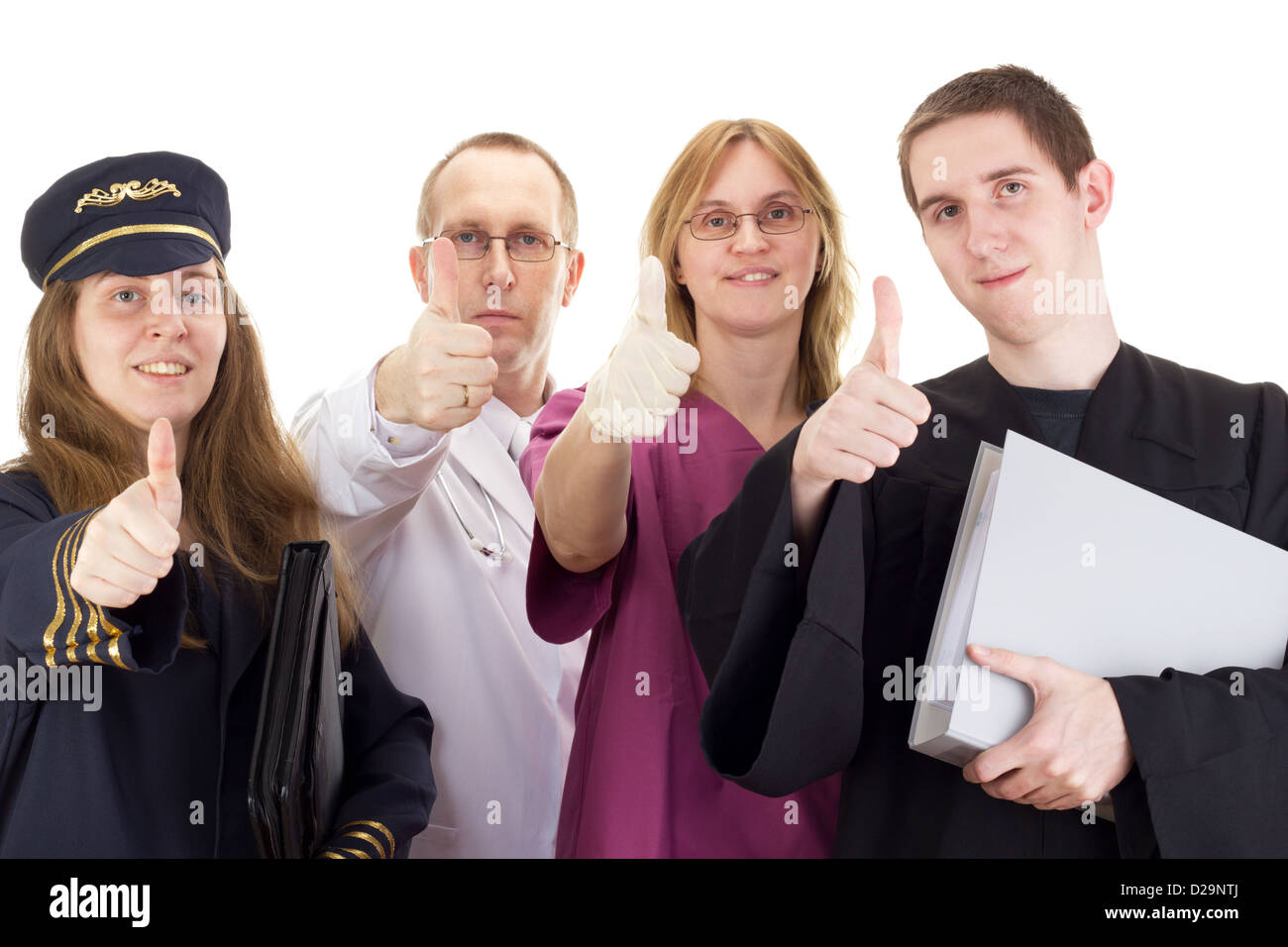 Four professional people Stock Photo - Alamy