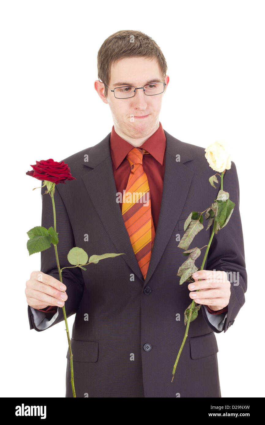 Man valentine roses hi-res stock photography and images - Alamy