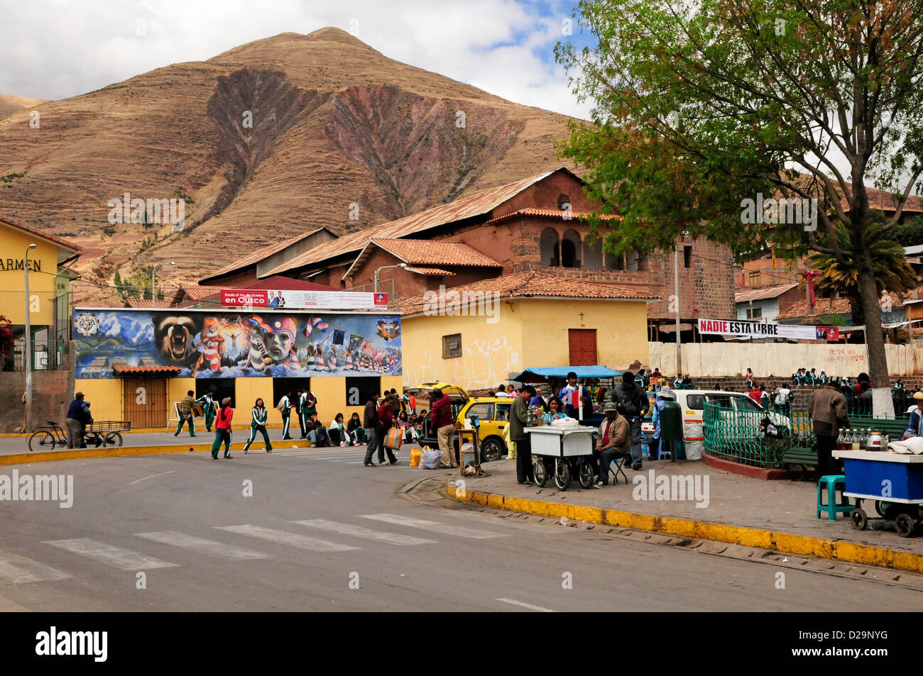 Town Square, Peru Stock Photo - Alamy