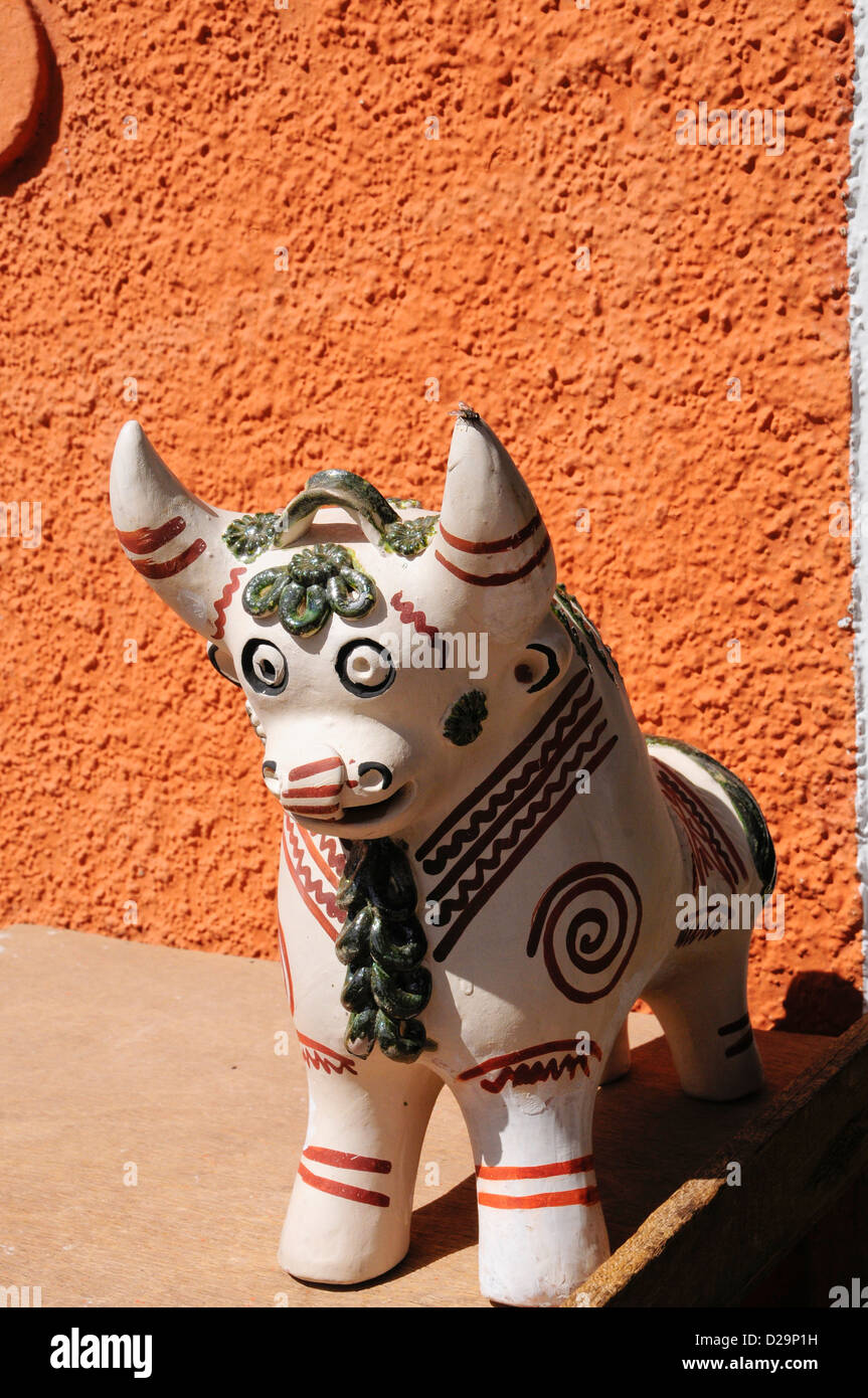 Ceramic Bull, Peru Stock Photo - Alamy