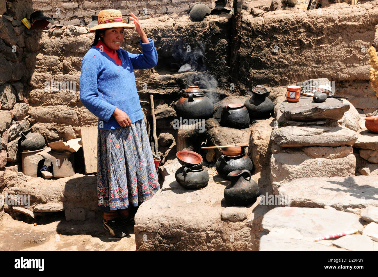 Woman outdoor kitchen peru travel world peru landscape black white hi ...