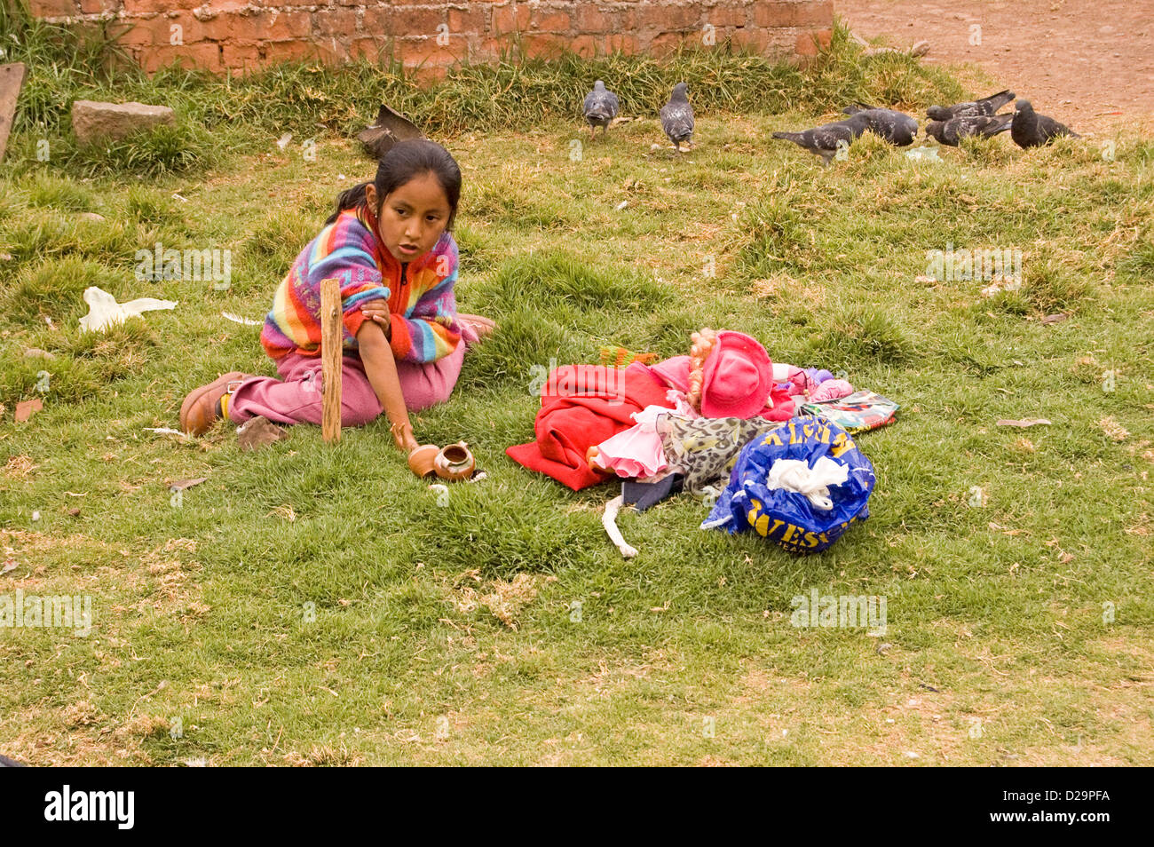 Young Girl'S Tea Party, Lima, Peru Stock Photo - Alamy