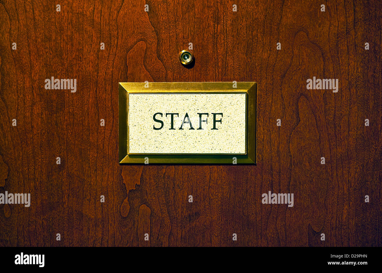 Staff only signage hi-res stock photography and images - Alamy