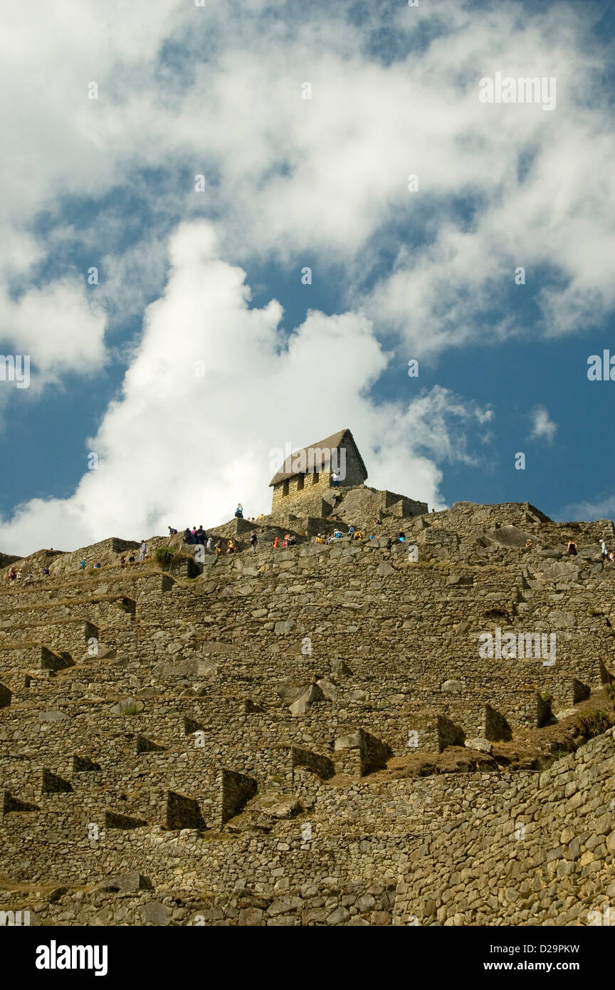 Macchu Picchu, Guard House, Peru Stock Photo - Alamy