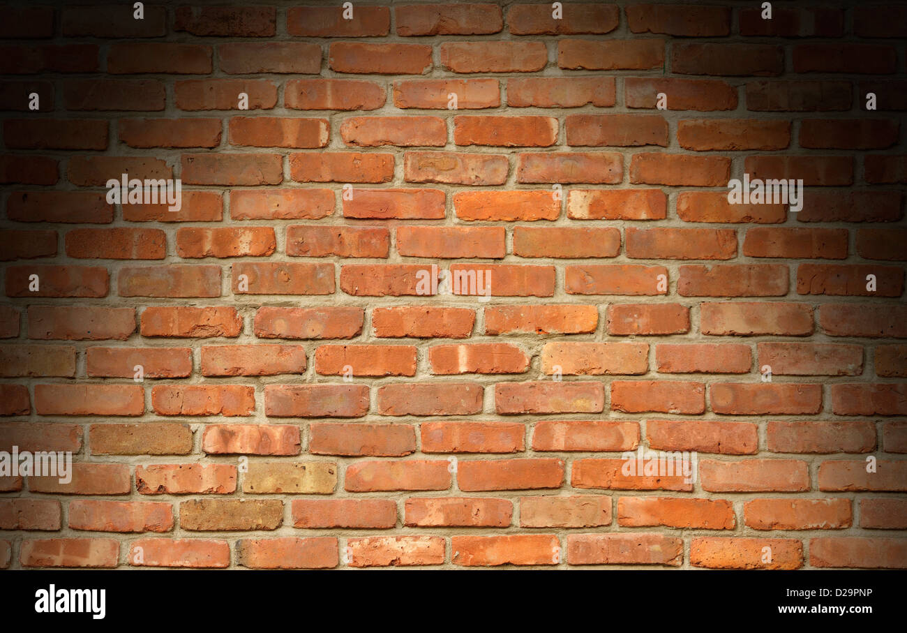 Weathered red brick wall texture li hi-res stock photography and images ...
