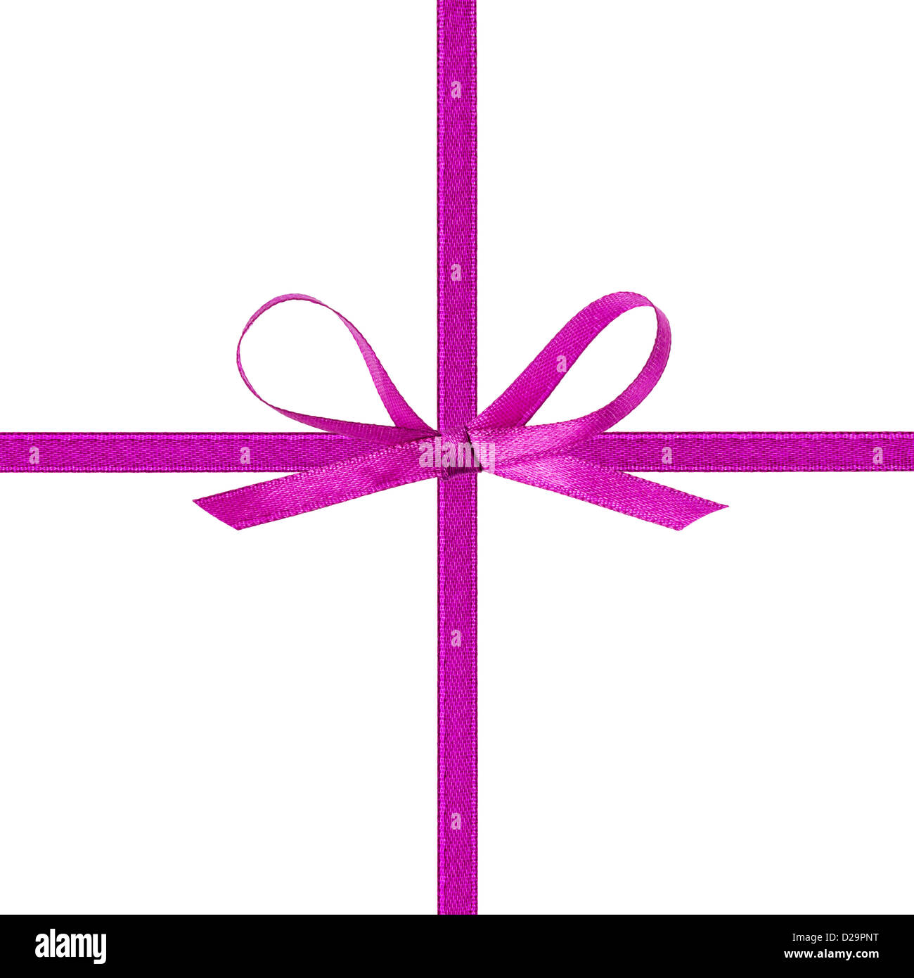 cross thin purple ribbon with bow, isolated on white Stock Photo - Alamy