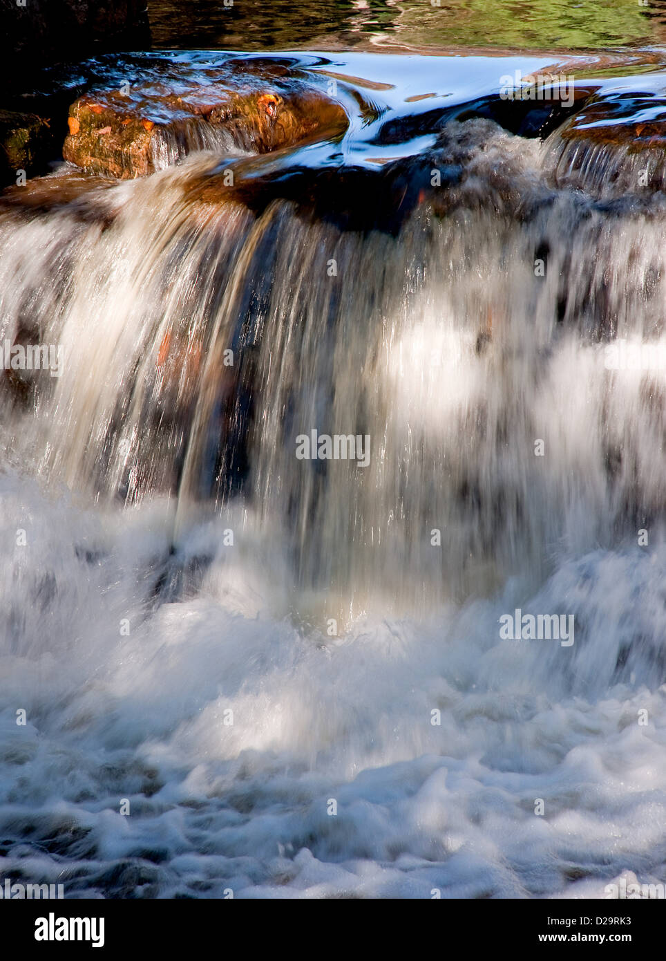 Cascade waterfall stream reflections autumn fall seasons hi-res stock ...