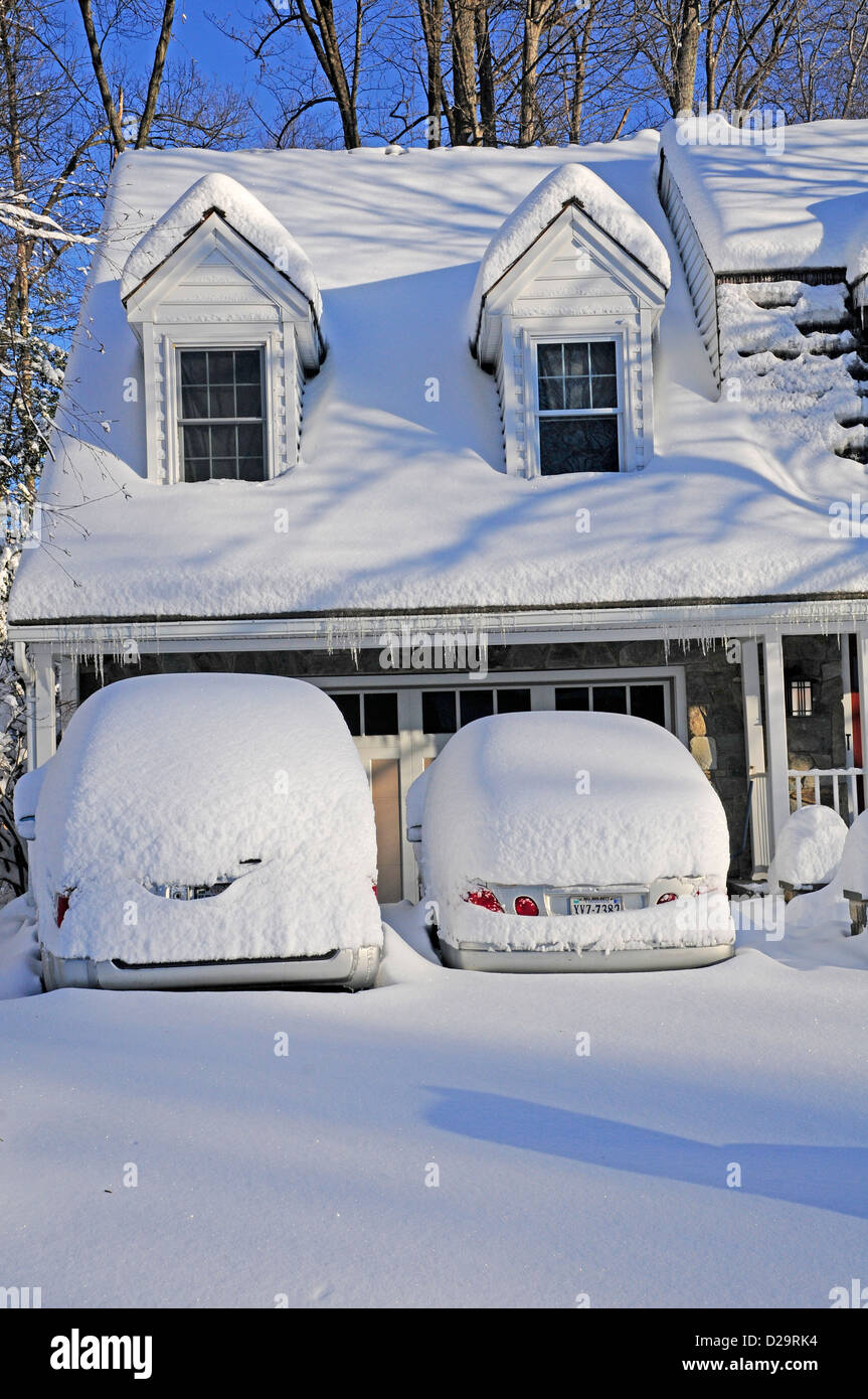 Virginia, Snow Scene Stock Photo - Alamy