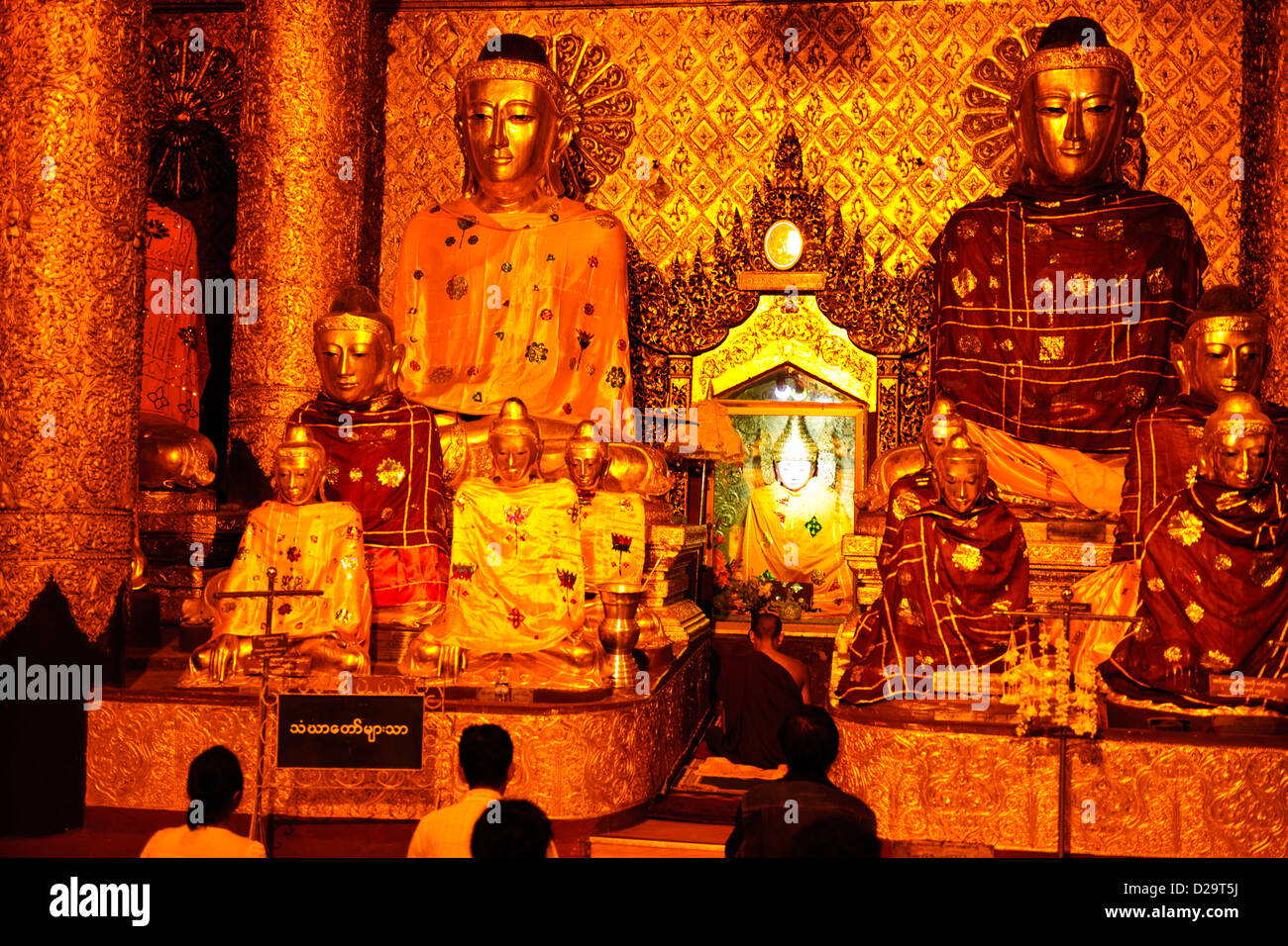 Shwedagon Pagoda,Buddhas,Buddhism By Night,Planetary Posts,Outlying ...