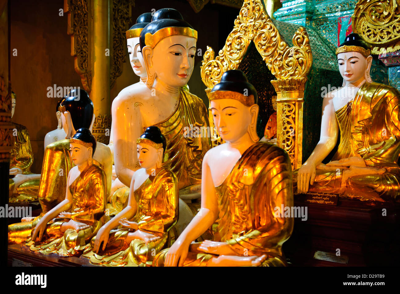 Shwedagon Pagoda,Buddhas,Buddhism By Night,Planetary Posts,Outlying ...