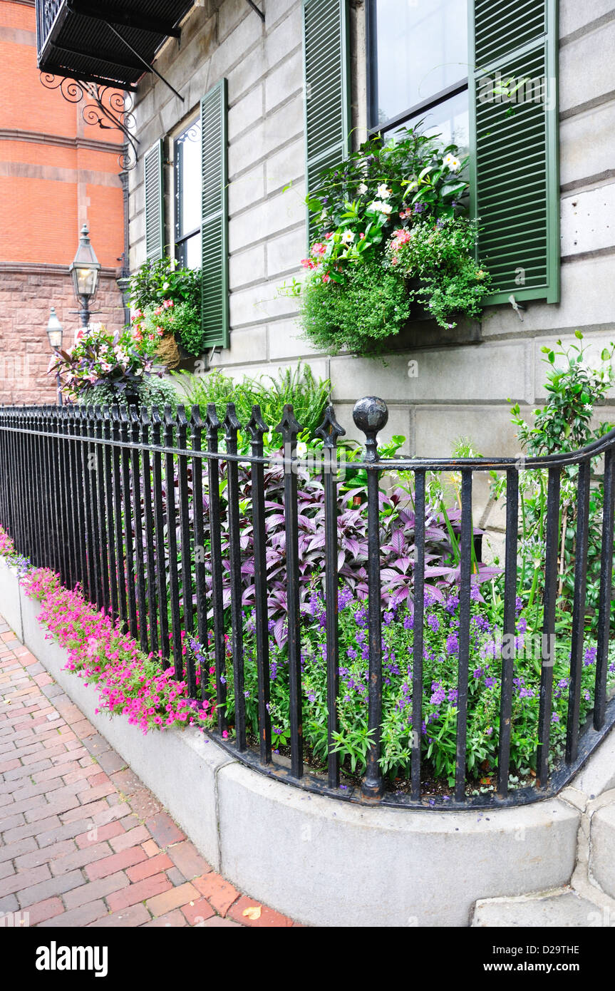 Wrought iron fence, Boston, Massachusetts, USA Stock Photo - Alamy