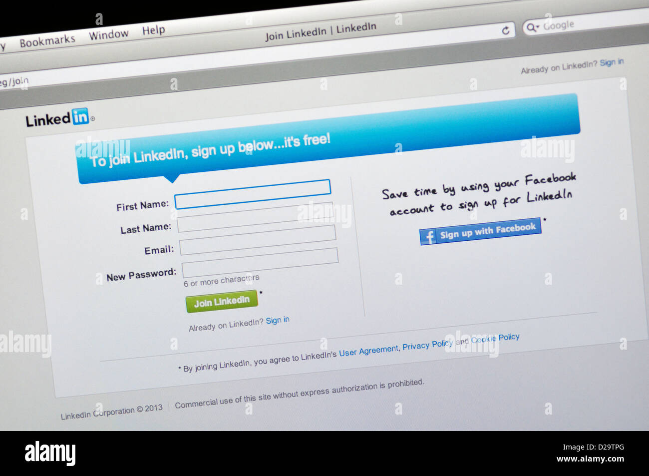 Linkedin website - online career and professional networking Stock ...