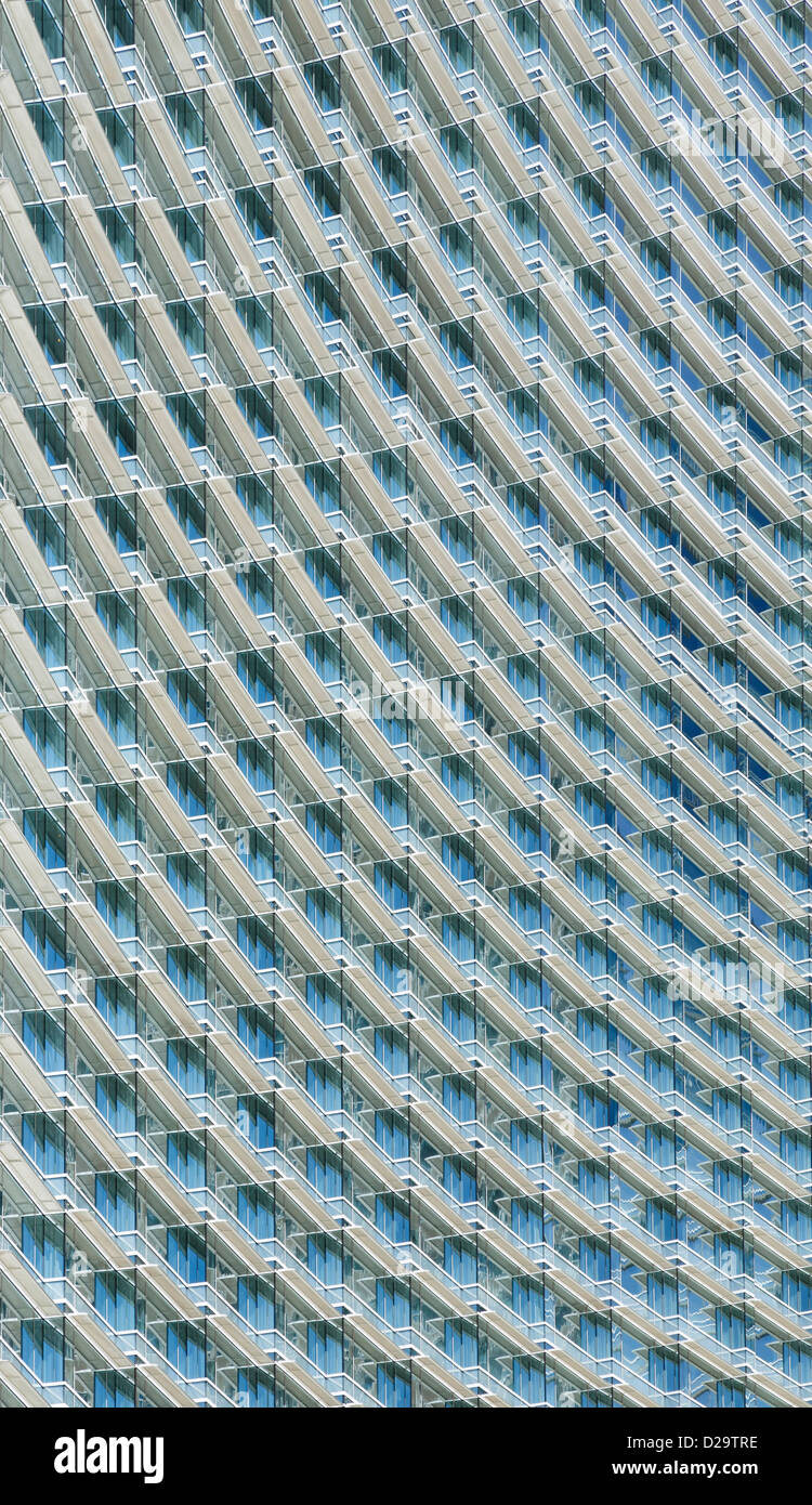 Closeup of a skyscraper office building with glass windows Stock Photo ...