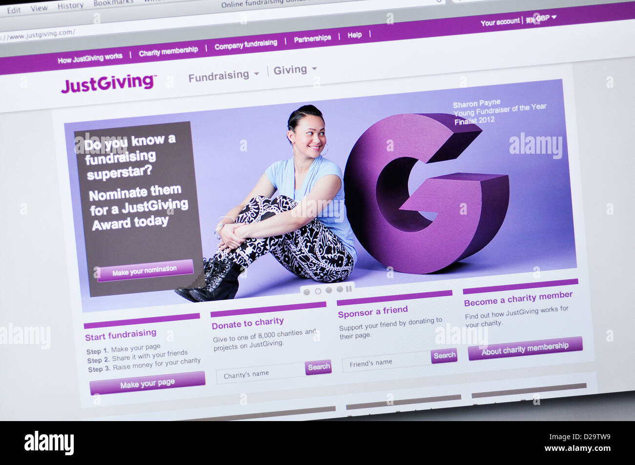 Justgiving website - online fundraising and donating to charities ...