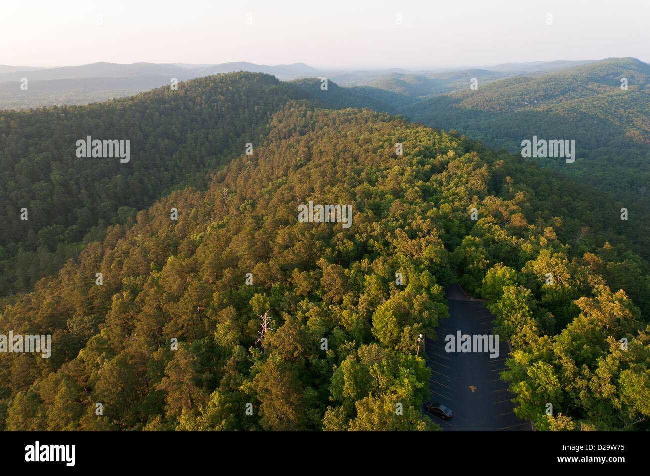 Arkansas, Hot Springs, Hot Springs National Park, view from Hot Springs ...