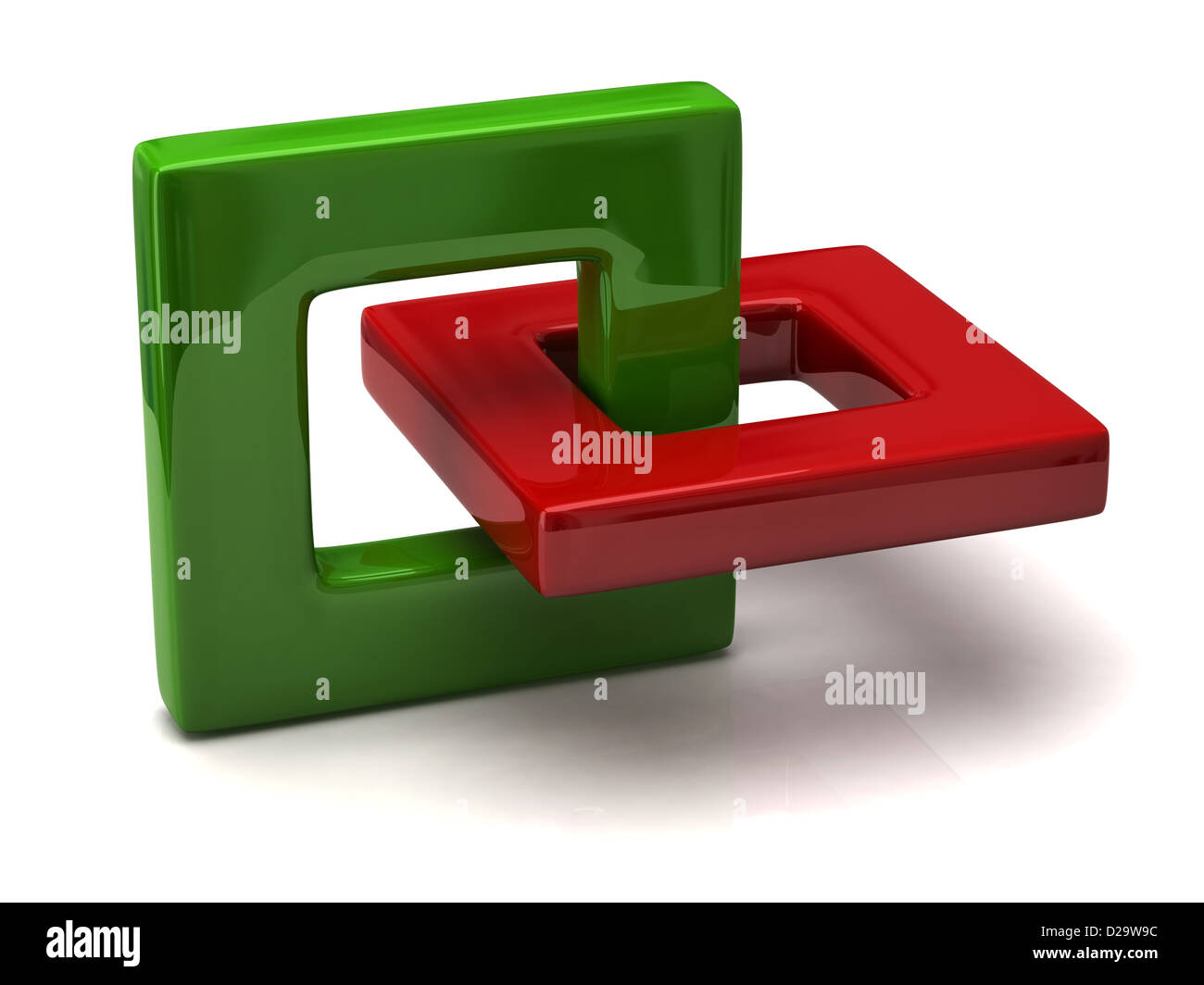 Artwork red cube Cut Out Stock Images & Pictures - Alamy