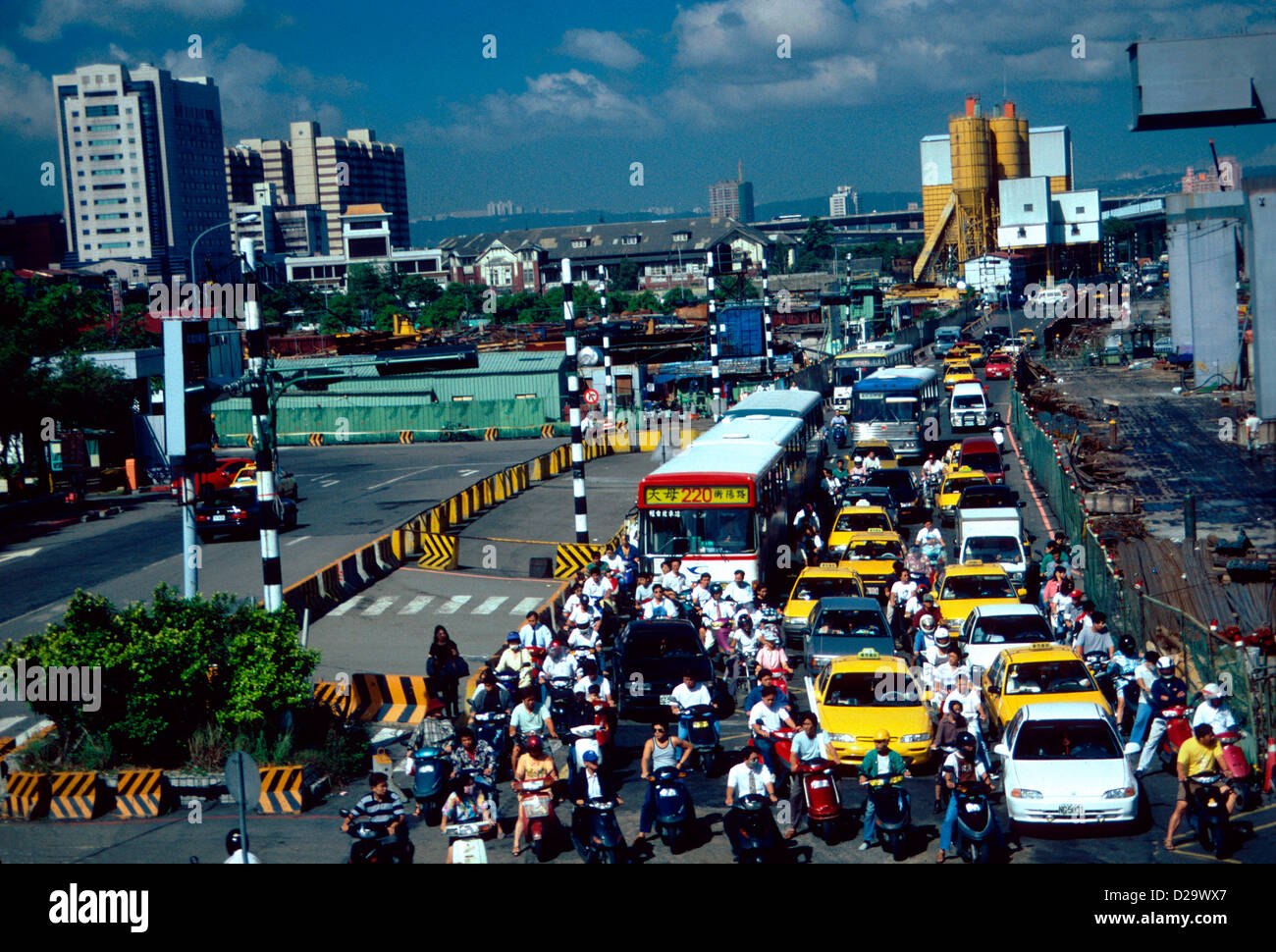 Taiwan, Taipei. Downtown Traffic Stock Photo - Alamy