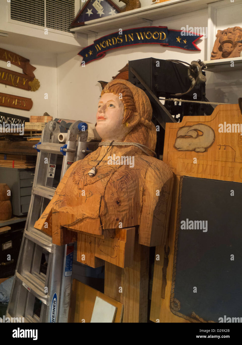 South Street Seaport Museum interior Stock Photo - Alamy