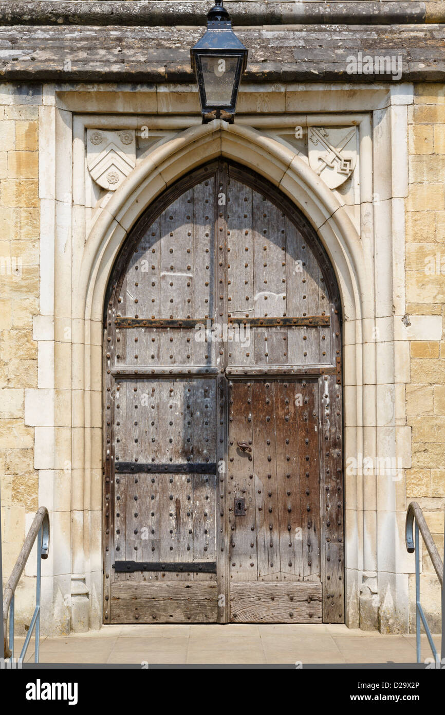 Wooden door norman architecture hi-res stock photography and images - Alamy