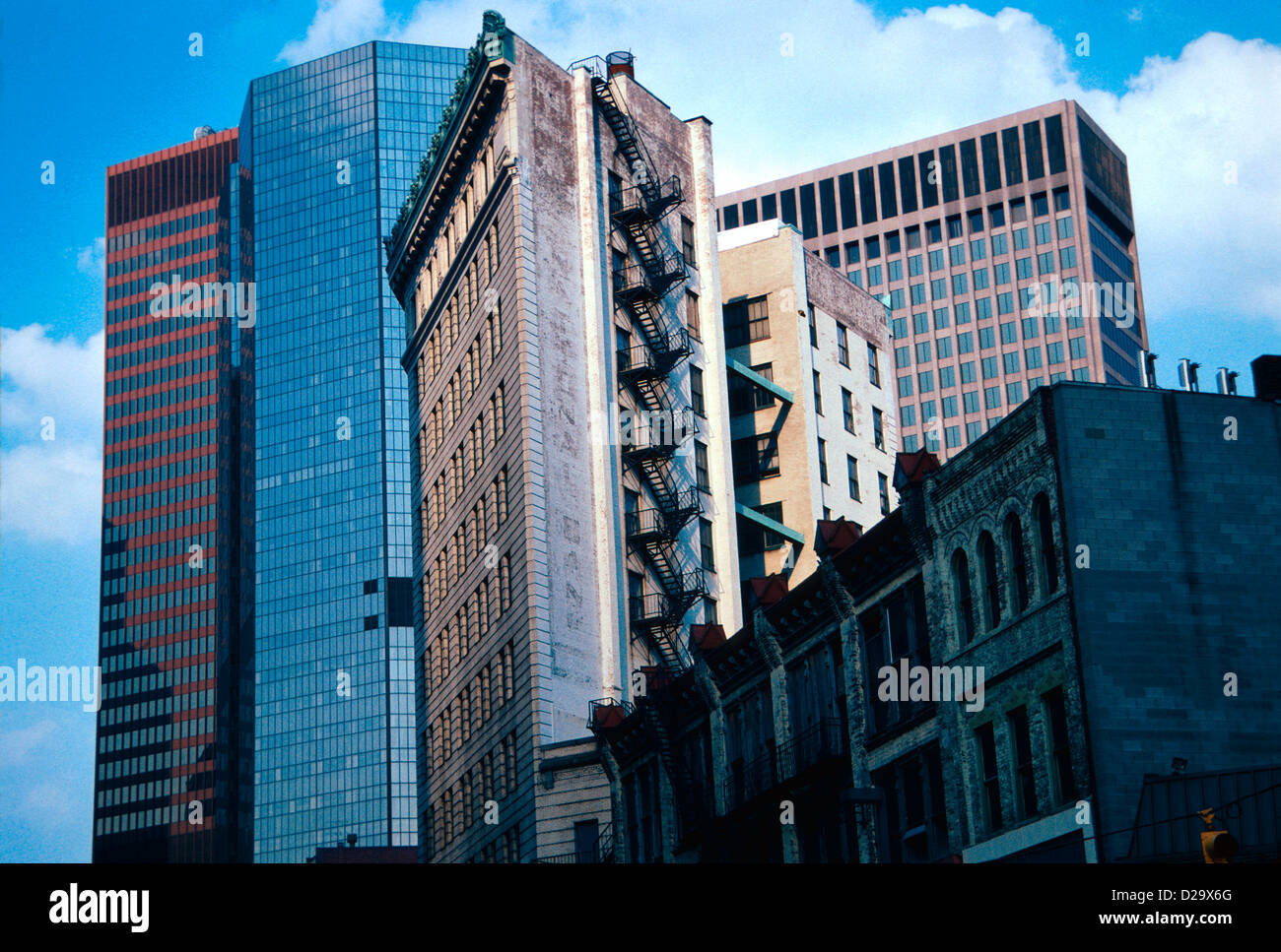 Pennsylvania, Pittsburgh. 19Th Century And Modern Architecture Stock ...