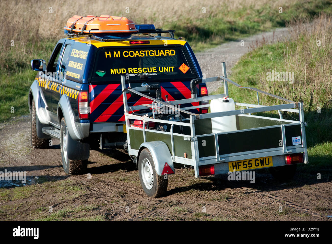 HM Coastguard Water and Mud Rescue Unit Stock Photo - Alamy