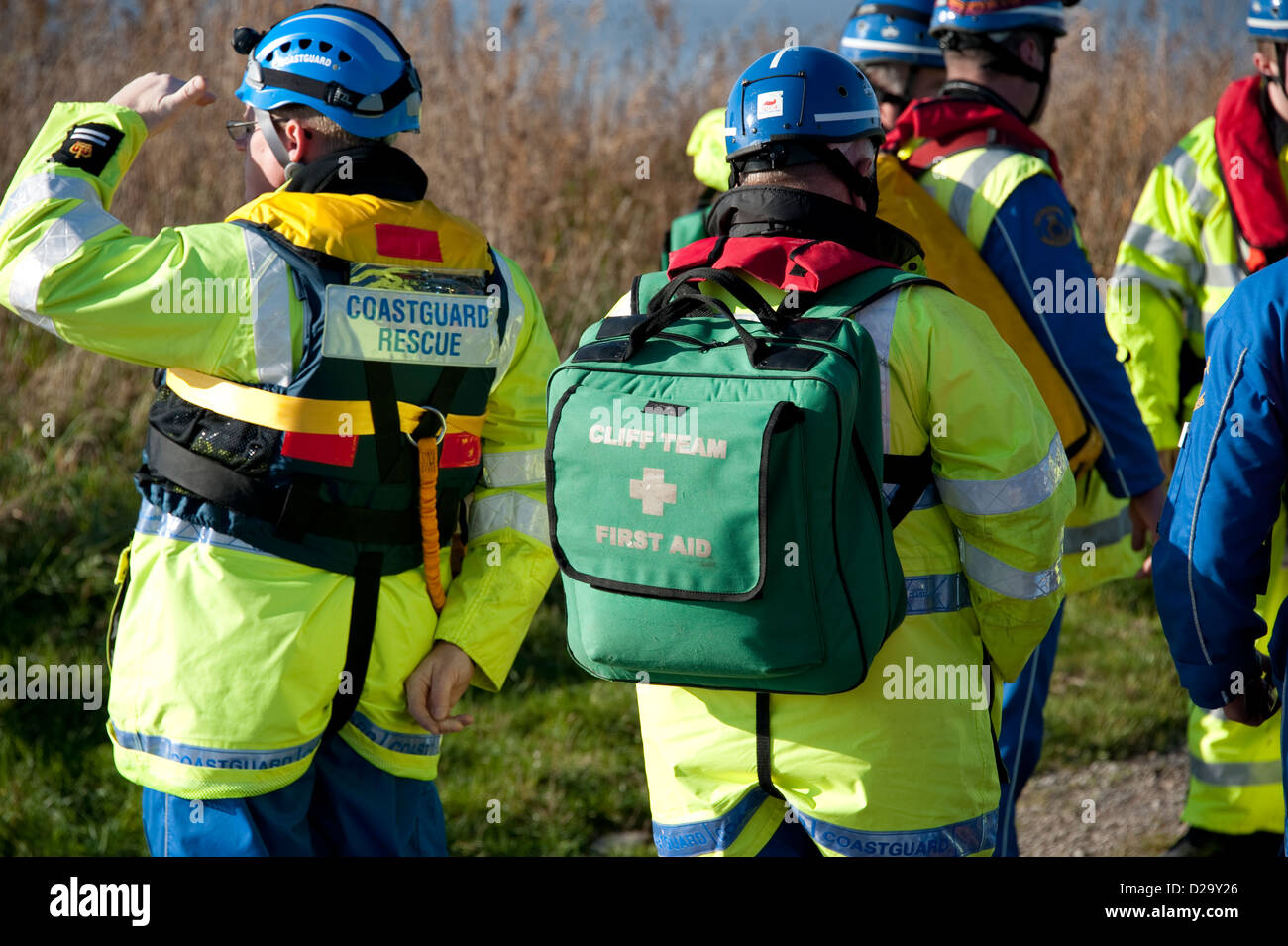HM Coastguard Search and Rescue Cliff Team Stock Photo - Alamy