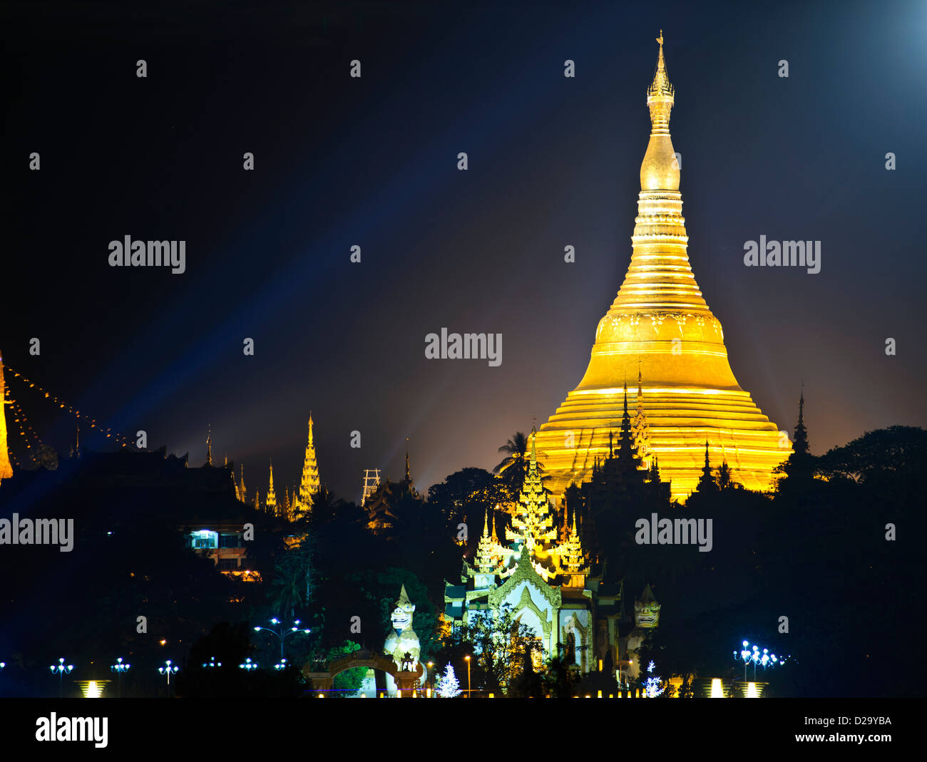 Shwedagon Pagoda,Buddhas,Buddhism By Night,Planetary Posts,Outlying ...