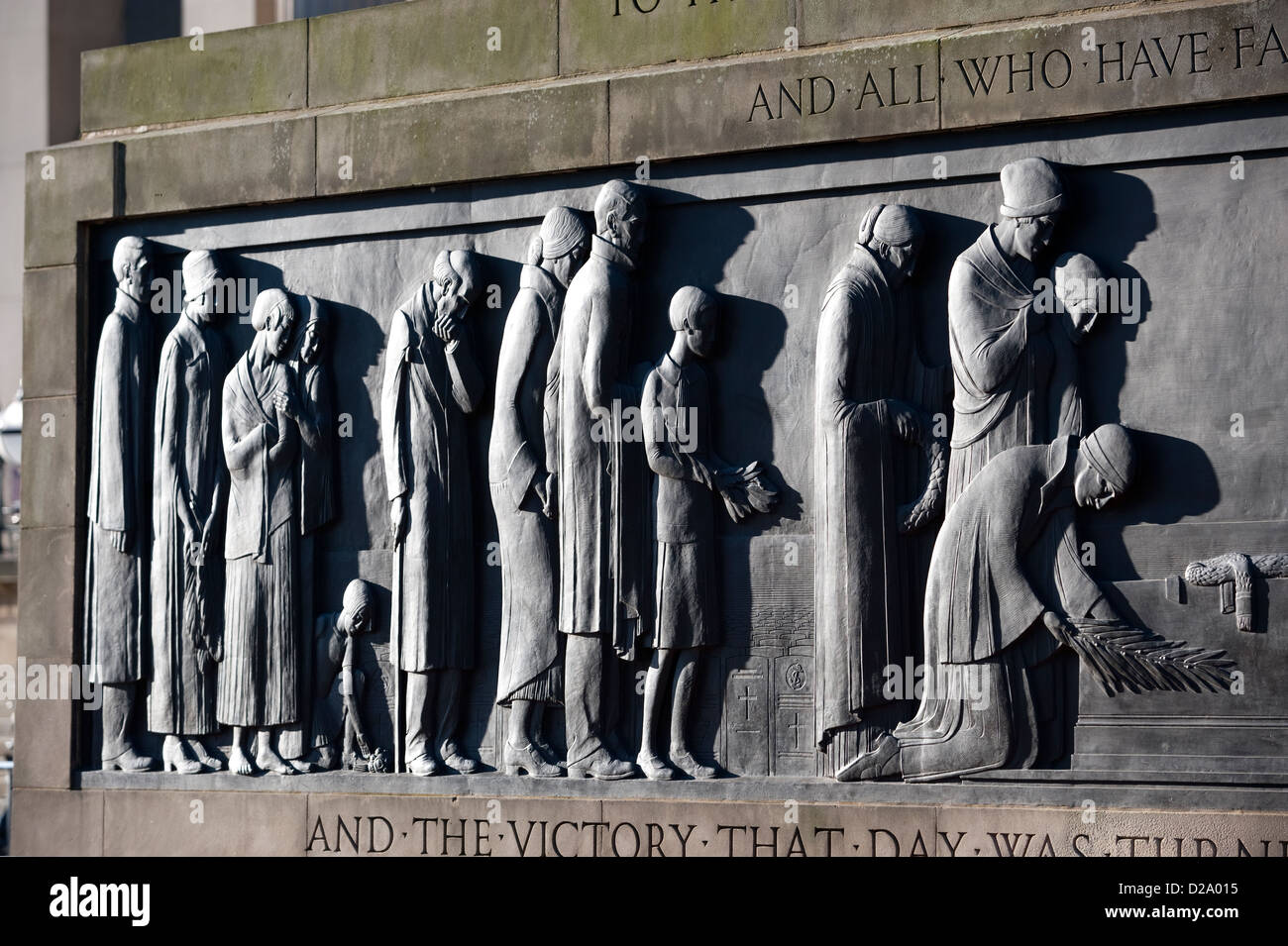 Bas Relief Carving Stone Liverpool UK Stock Photo - Alamy