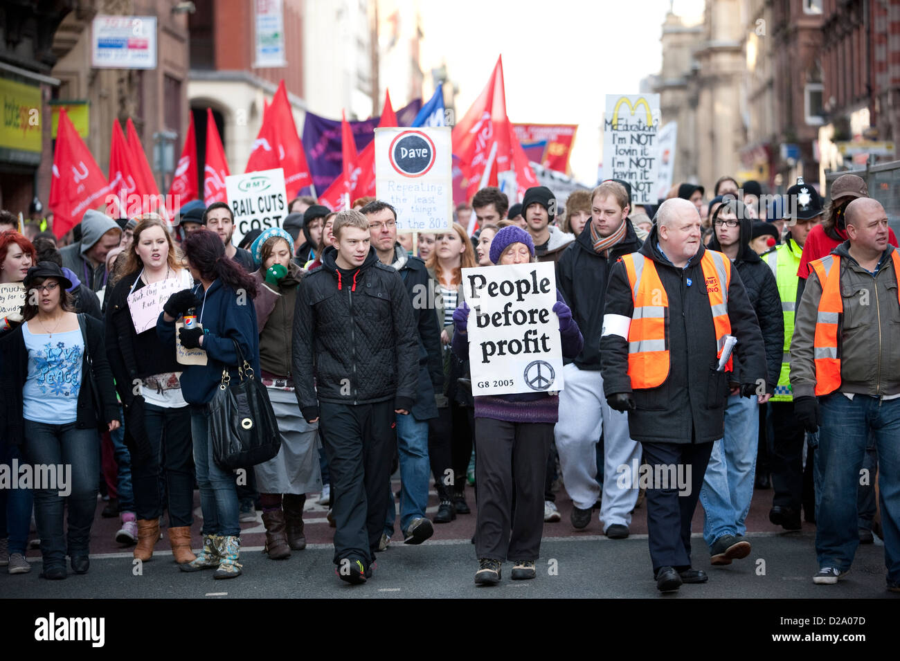 People Before Profit Demonstration March Protest Stock Photo - Alamy
