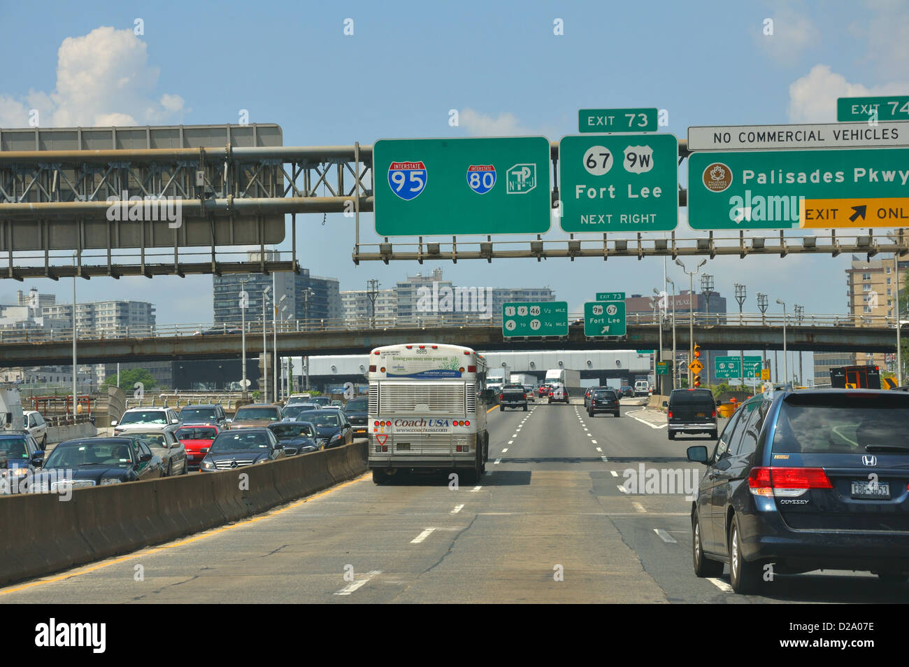 Traffic on highway in New York City, USA Stock Photo - Alamy