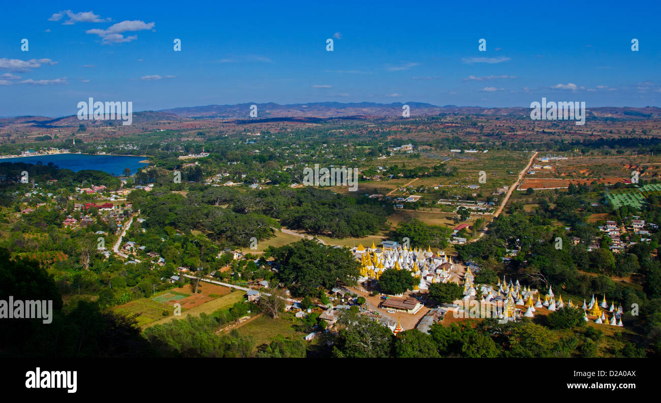 Landscape of Pindaya, Myanmar, Burma Stock Photo - Alamy