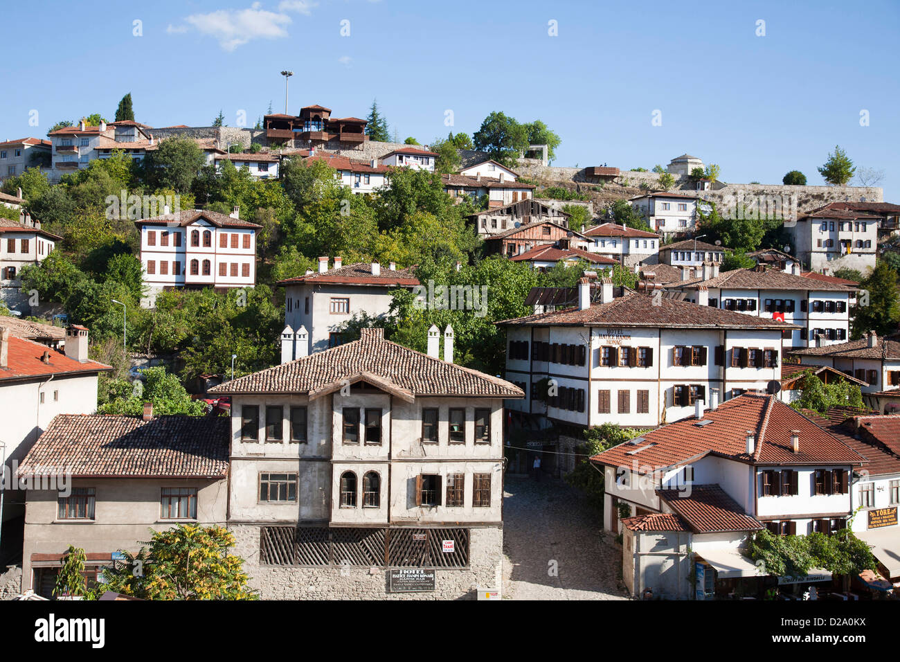 asia, turkey, central anatolia, ancient town of safranbolu, view with ...