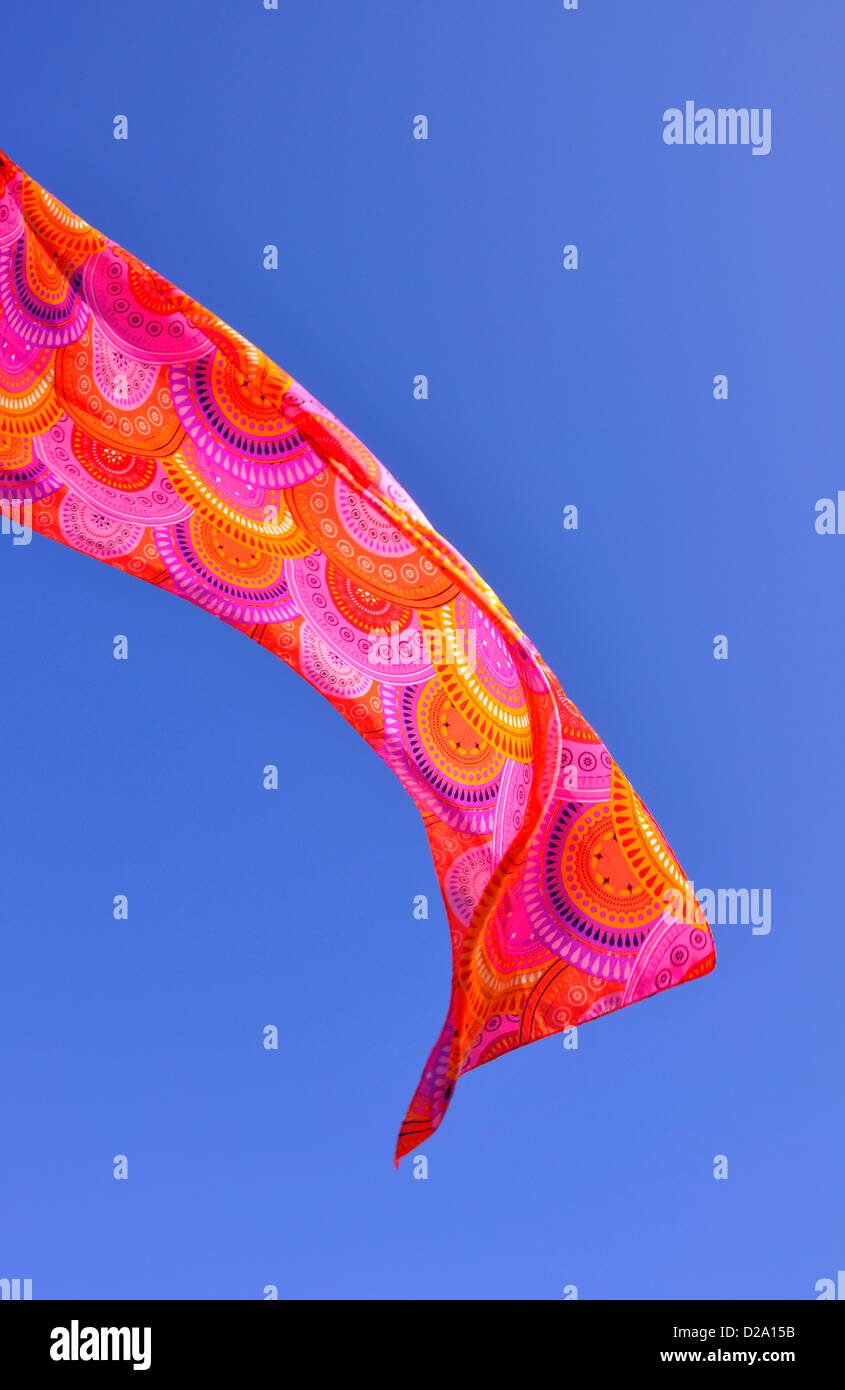 Scarf flying in the air Stock Photo - Alamy